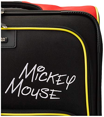 American Tourister Disney Softside Luggage with Spinner Wheels, Mickey Mouse Pants, Checked-Large 28-Inch