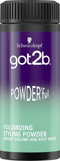 Got2B Schwarzkopf Powder'ful Unisex Root Hair Styling Powder, For Instant Volume and Root Boost, Vegan, 10g