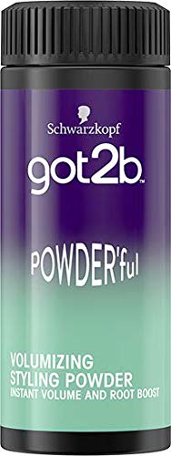 Got2B Schwarzkopf Powder'ful Unisex Root Hair Styling Powder, For Instant Volume and Root Boost, Vegan, 10g