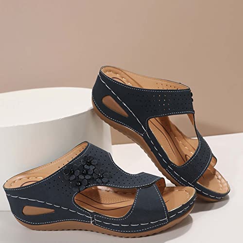Sandals Women Dressy Beach Beach Sandals Casual Walking Non Slip Orthotic Wedge Sandals Prime Deals of The Day Today Only