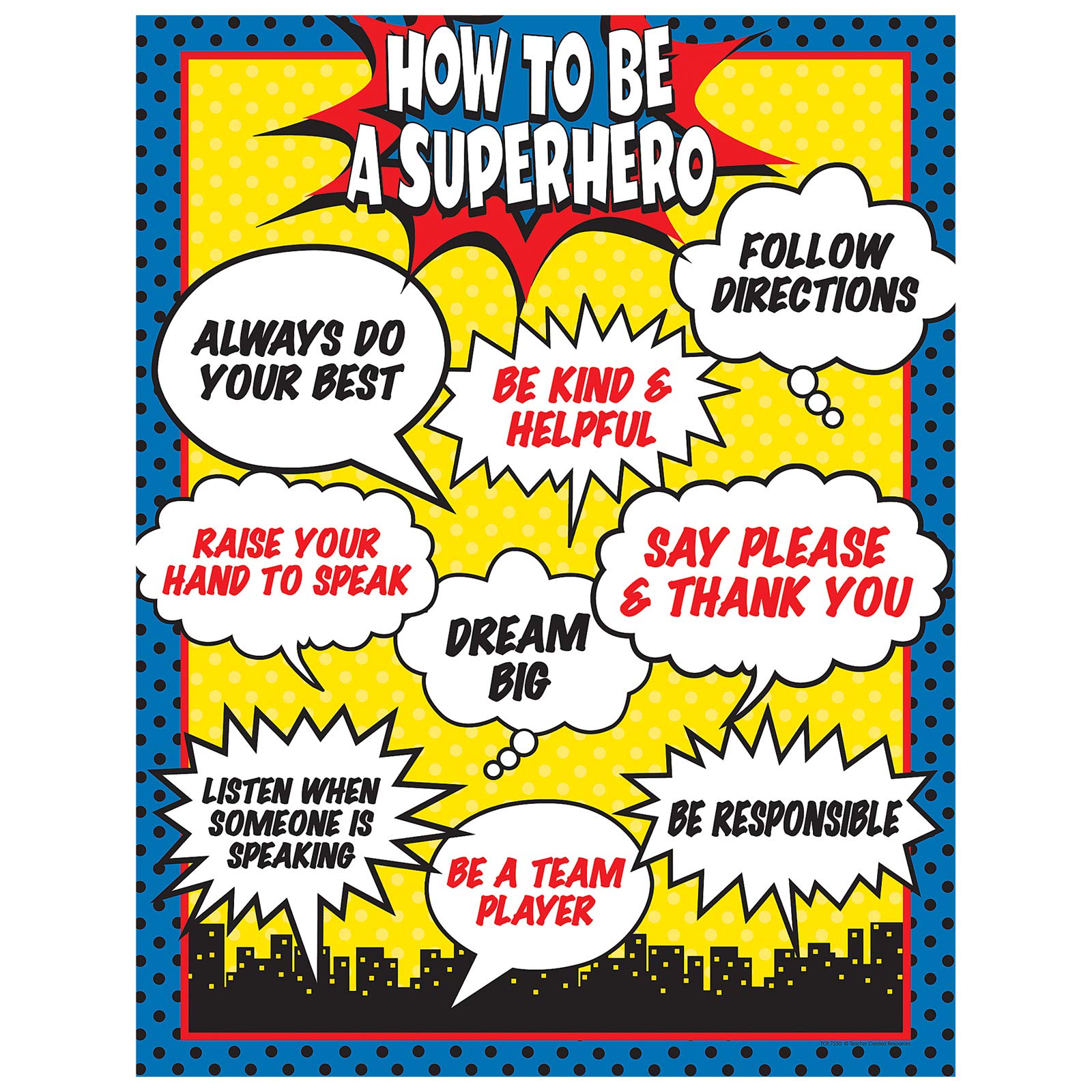 Teacher Created Resources How to Be a Superhero Chart (7550)