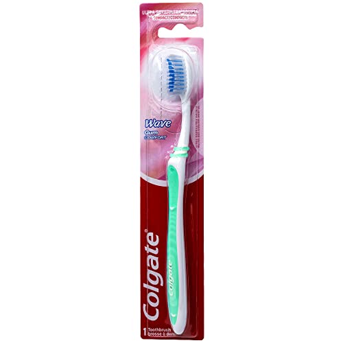 Colgate Wave Gum Comfort Toothbrush, Ultra Soft Compact Head (Colors Vary) - Pack of 6