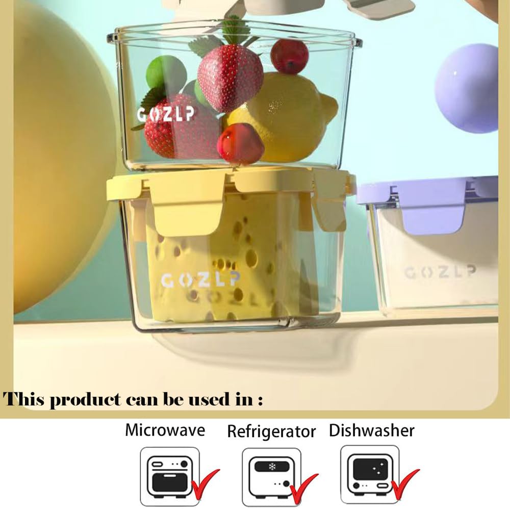 S.ROKE TTAN 6 Pack Glass Food Containers with Lids, 5 oz Food Jars Small Food Storage Containers for Snacks, Dips, and Meal Prep, Airtight, Leakproof Microwave & Dishwasher Safe