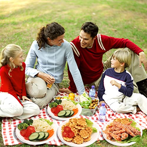 Eco-friendly 200 Pack Disposable Paper Plates, 100% Compostable & Biodegradable, Heavy-Duty Sugarcane Plates for Party, Picnic (6in)
