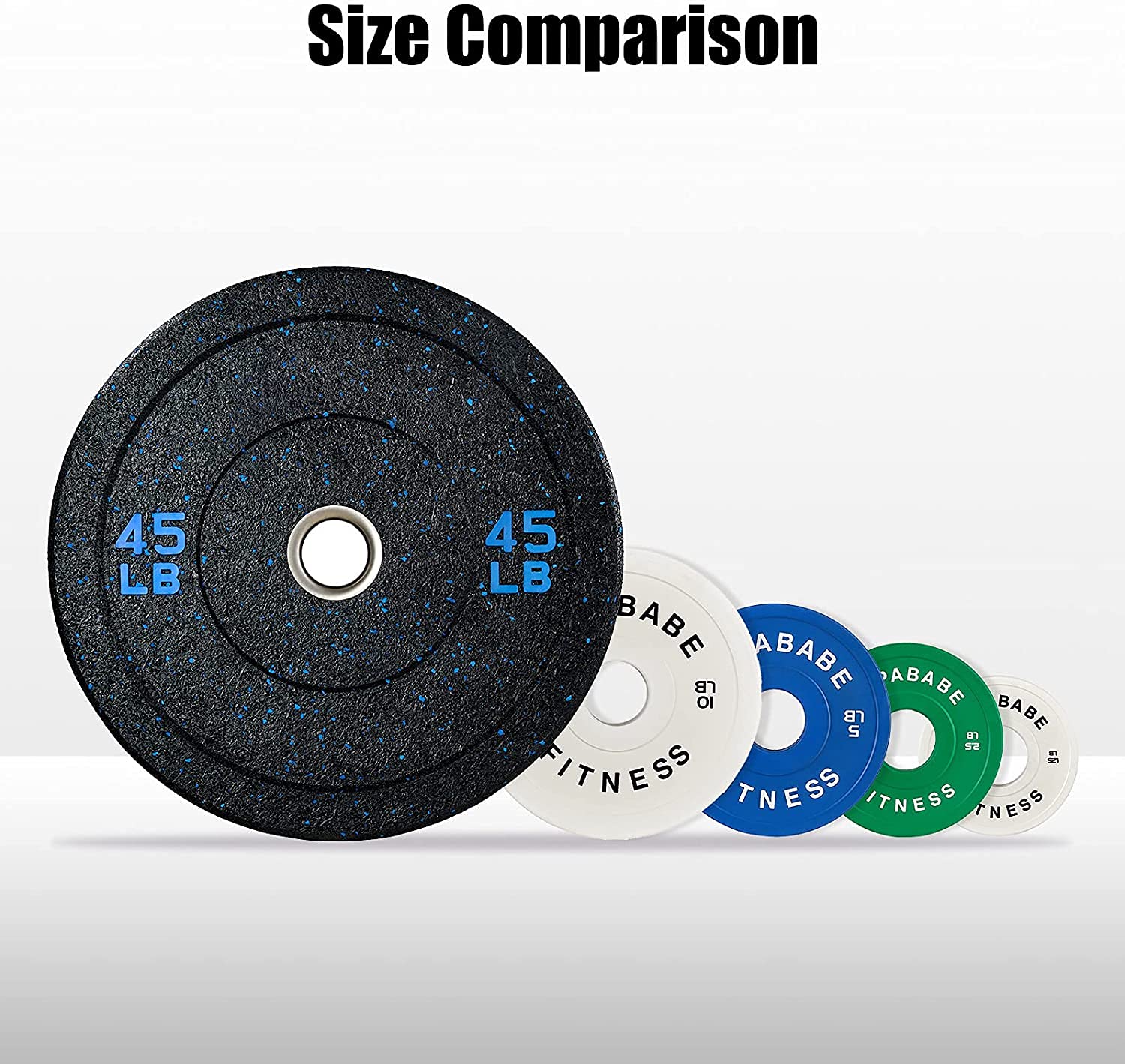 papababe Olympic Change Plates 2 inch Fractional Weight Plates Designed for Olympic Barbells for Strength Training(4X5+2X10LB)