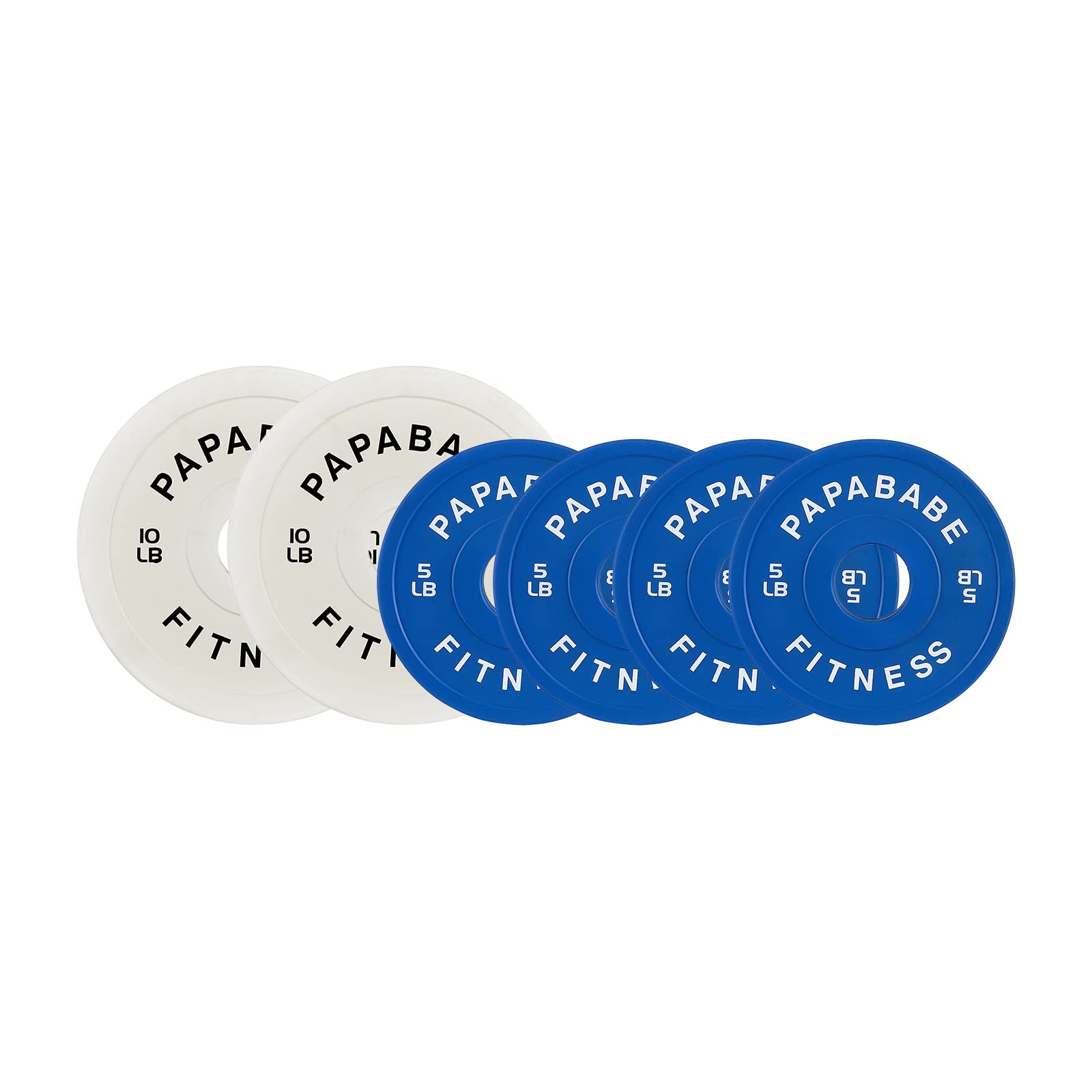 papababe Olympic Change Plates 2 inch Fractional Weight Plates Designed for Olympic Barbells for Strength Training(4X5+2X10LB)