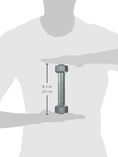 Weider 3 Lb. Cast Iron Hex Dumbbell, Black