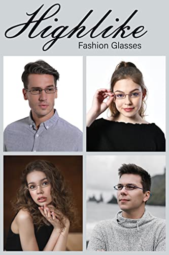 HIGHLIKE 2-Pack Slim Pocket Reading Glasses Men Women, Compact Readers Super Clear Lens, Spring Hinge Metal Frame Eyeglasses, Red Red 2.0 x