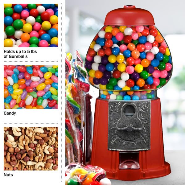 6270 Great Northern 11" Junior Vintage Old Fashioned Candy Gumball Machine Bank Toy - Everyone Loves Gumballs!