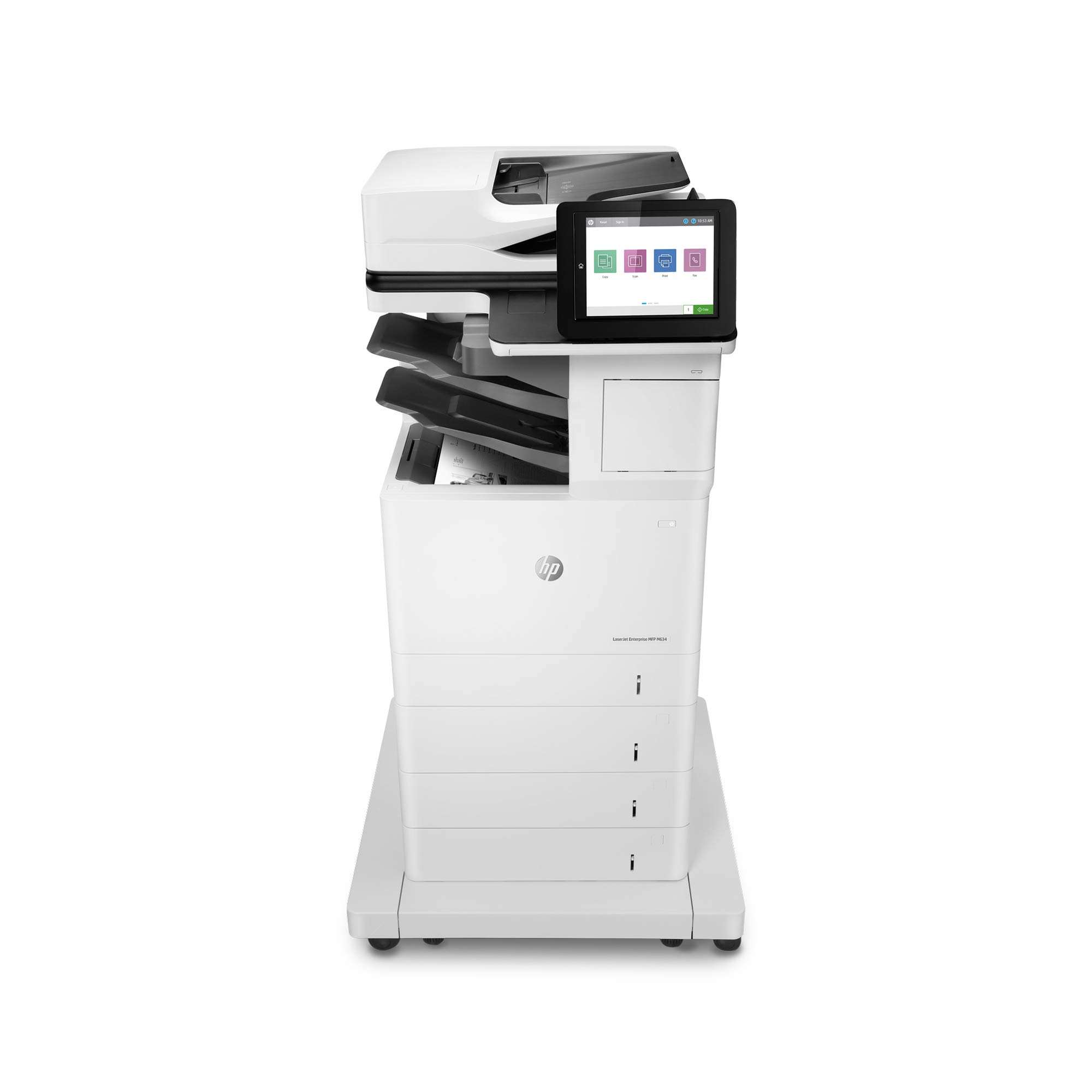 HP LaserJet Enterprise MFP M634z Monochrome All-in-One Printer with built-in Ethernet, 2-sided printing, extra paper trays & 3-bin stapler/stacker (7PS96A)