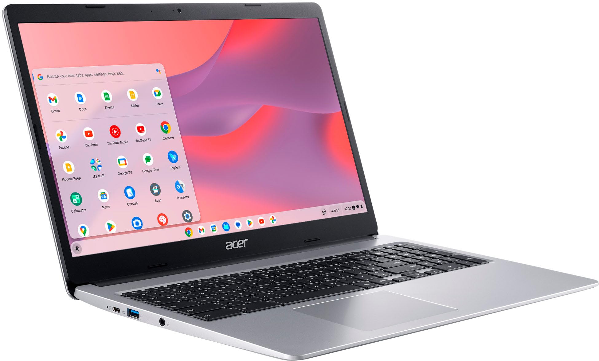 acer Chromebook 315 Laptop Computer (2023), 15.6” HD Display, Intel Celeron N4020 (up to 2.8GHz), 4GB RAM, 128GB Storage (64GB eMMC+64GB SD), Webcam, WiFi, 12+ Hrs Battery, Chrome OS+MarxsolAccessory