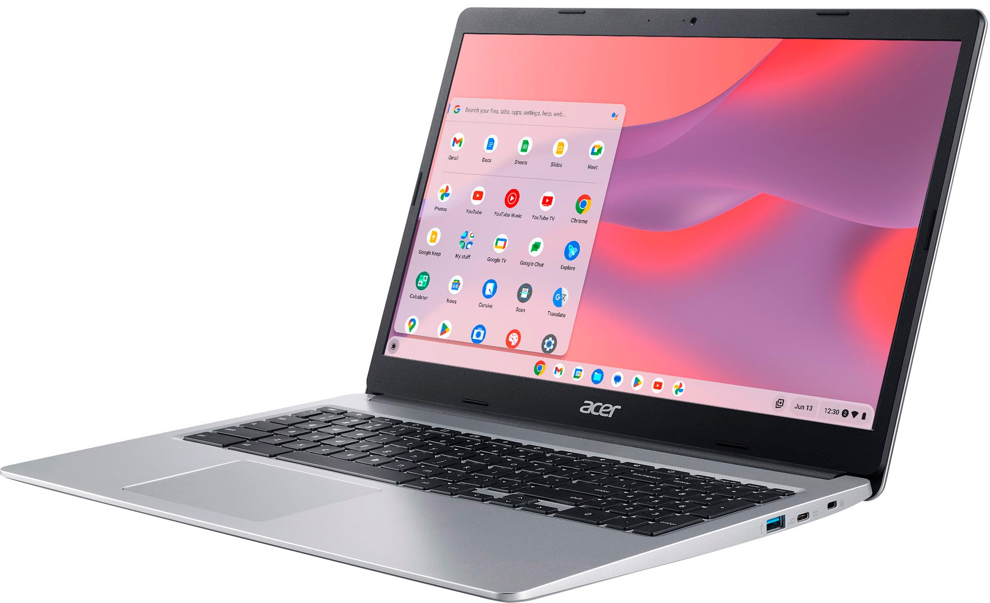 acer Chromebook 315 Laptop Computer (2023), 15.6” HD Display, Intel Celeron N4020 (up to 2.8GHz), 4GB RAM, 128GB Storage (64GB eMMC+64GB SD), Webcam, WiFi, 12+ Hrs Battery, Chrome OS+MarxsolAccessory