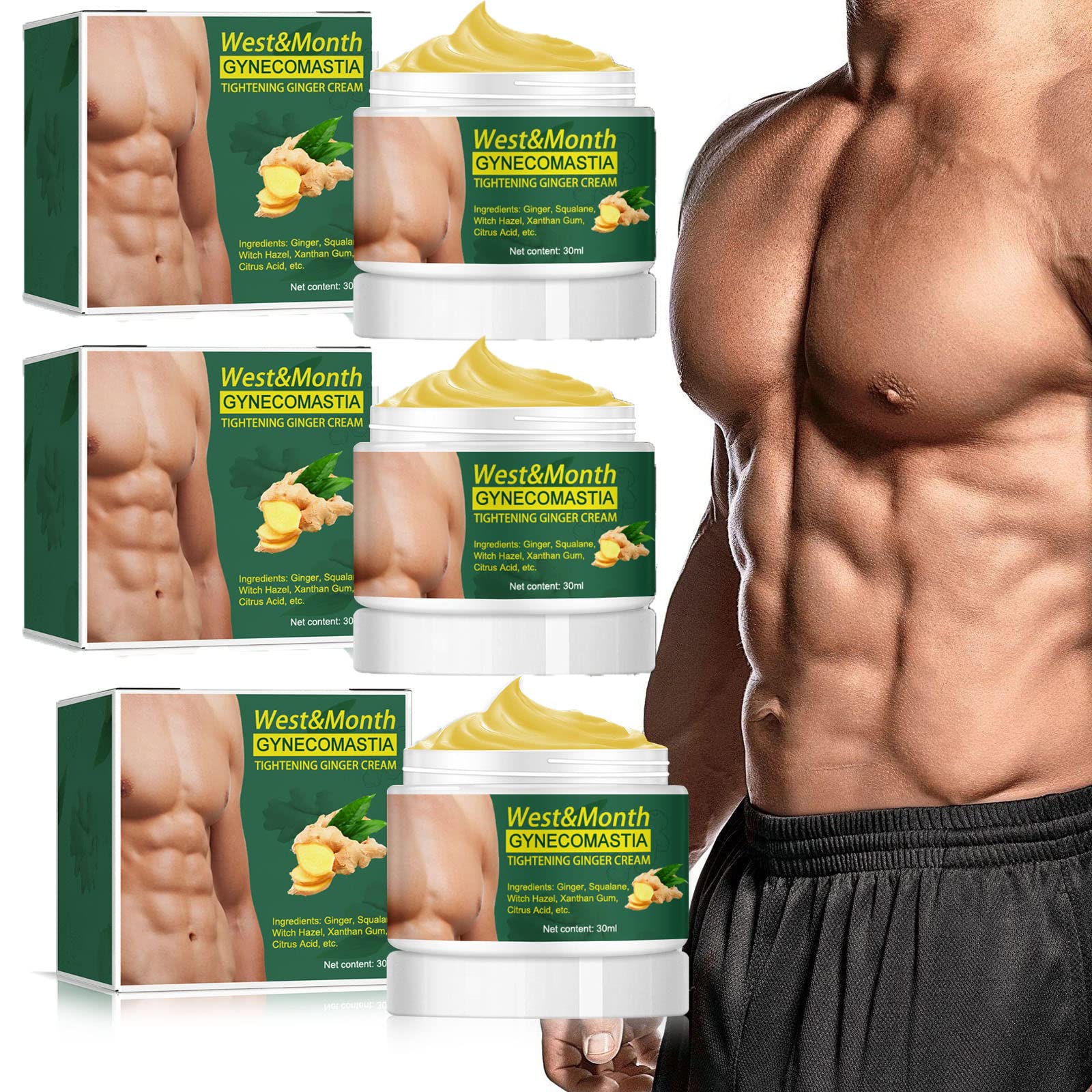 SoliPac Gynecomastia Tightening Ginger Cream (1PCS)
