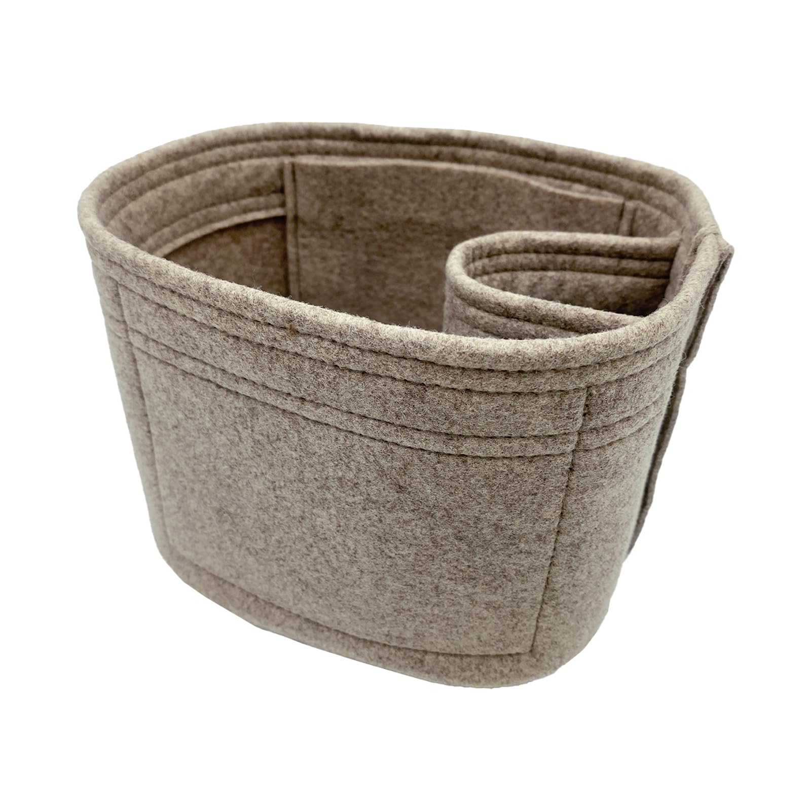 Zoomoni Bag Organizer for Burberry Haymarket Bucket - Premium Felt Purse Handbag Insert Liner Shaper (Handmade) Soft Structure Support