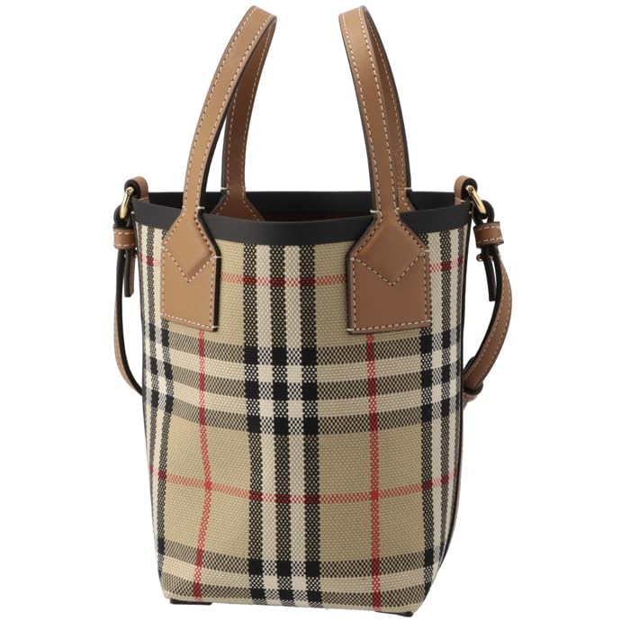 Burberry 8070461 Shoulder Bag, Mini London, Tote Bag, Mini Tote, 2-Way Handbag, ARCHIVE BEIGE