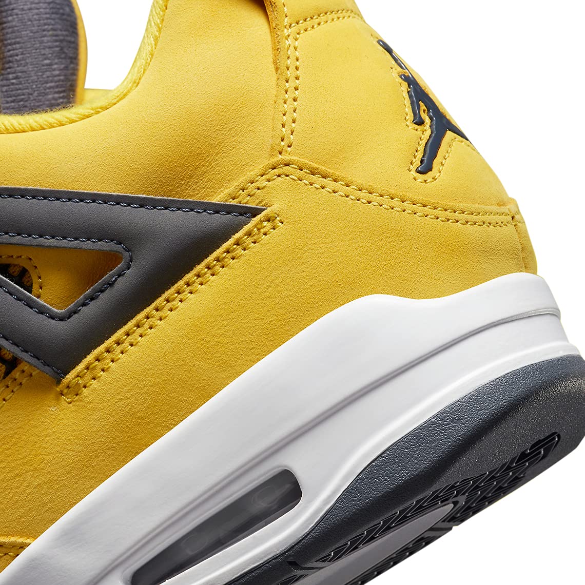 Nike Jordan Mens Air Jordan 4 Retro CT8527 700 Lightning 2021 - Size 9.5, Tour Yellow/Dark Blue Grey