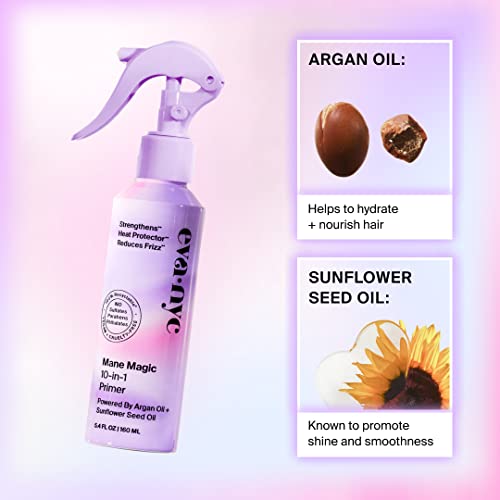 Eva NYC Mane Magic 10-in-1 Primer | Heat Protectant for Hair | Sulfate, Paraben & Phthalate-Free | 5.4 fl oz