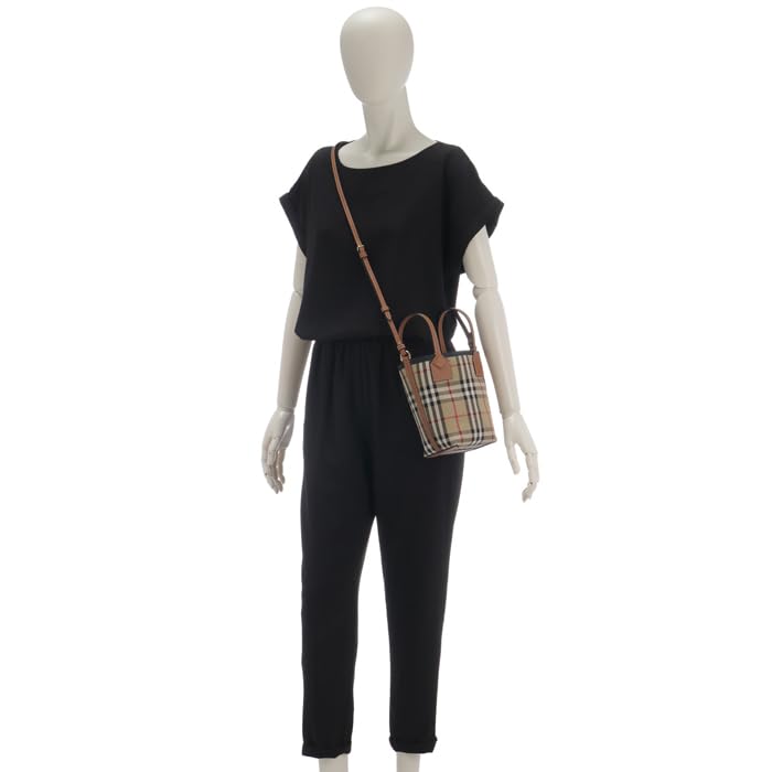Burberry 8070461 Shoulder Bag, Mini London, Tote Bag, Mini Tote, 2-Way Handbag, ARCHIVE BEIGE