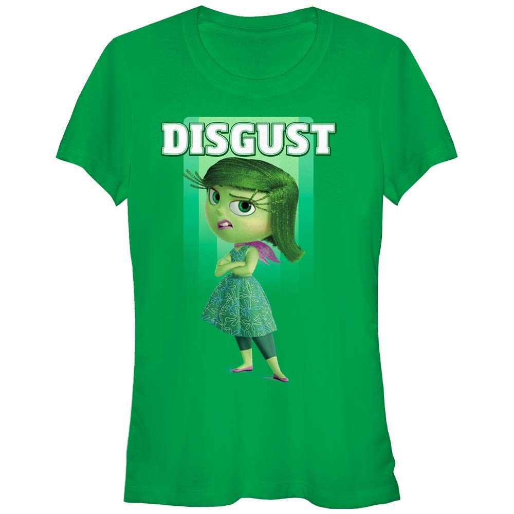 Disney womens Inside Out Disgust Graphic Tee T Shirt, Kelly, Medium US