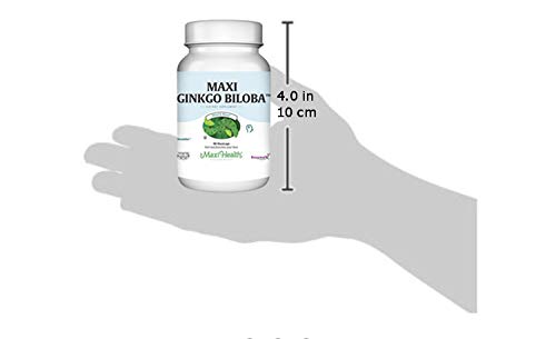 Maxi Health Ginkgo Biloba - Brain and Circulation Formula - 90 Capsules - Kosher (QGB)