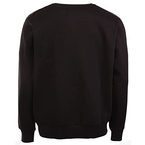 Kappa Lasse Sweatshirt 312008-19-4006, Mens, Caviar, L Black