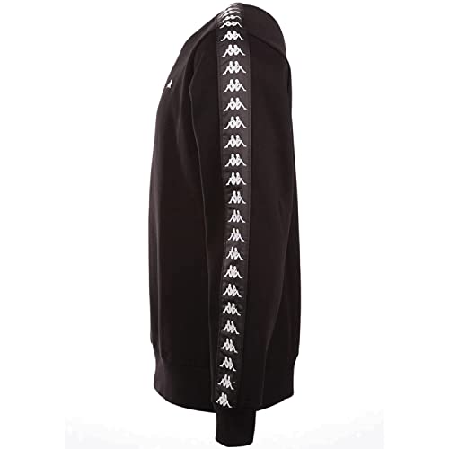 Kappa Lasse Sweatshirt 312008-19-4006, Mens, Caviar, L Black