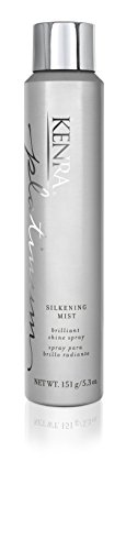 Kenra Platinum Silkening Mist 50% | Brilliant Shine Spray | Smooths Flyaways, Detangles and Tames Frizz | Humidity Protection | All Hair Types | 5.3 oz