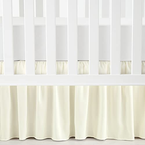 Lush Decor Ruffle Crib Skirt, 16" Drop, Ivory
