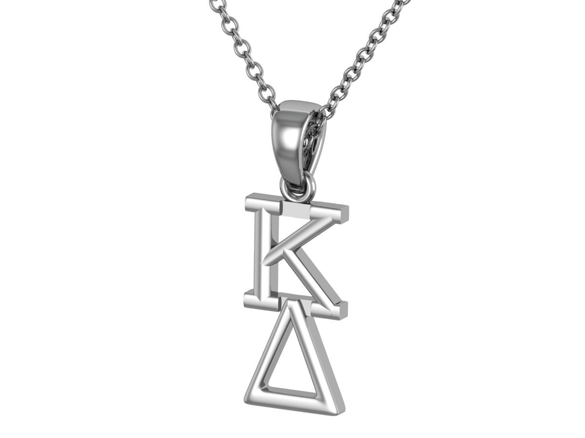 Kappa Delta Necklace 18" - Sterling Silver