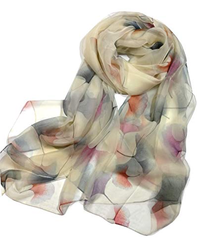 Shanlin Super Large Silk Feel Foliage Ginkgo Leaf Scarves for Women (GinkgoLeaves)