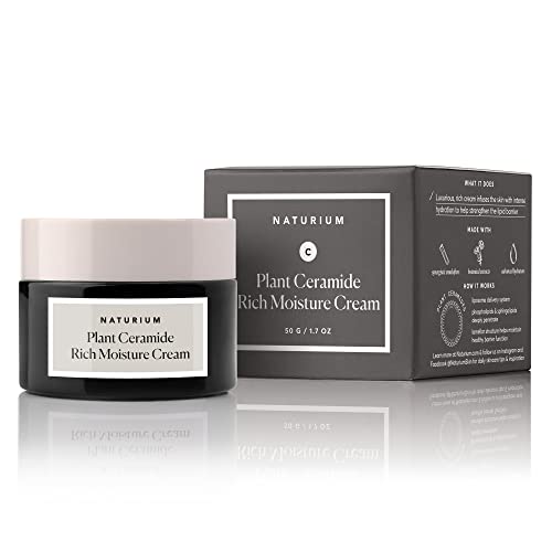 Naturium Plant Ceramide Rich Moisture Cream, Hydrating & Anti-Aging Skincare, 1.7 oz