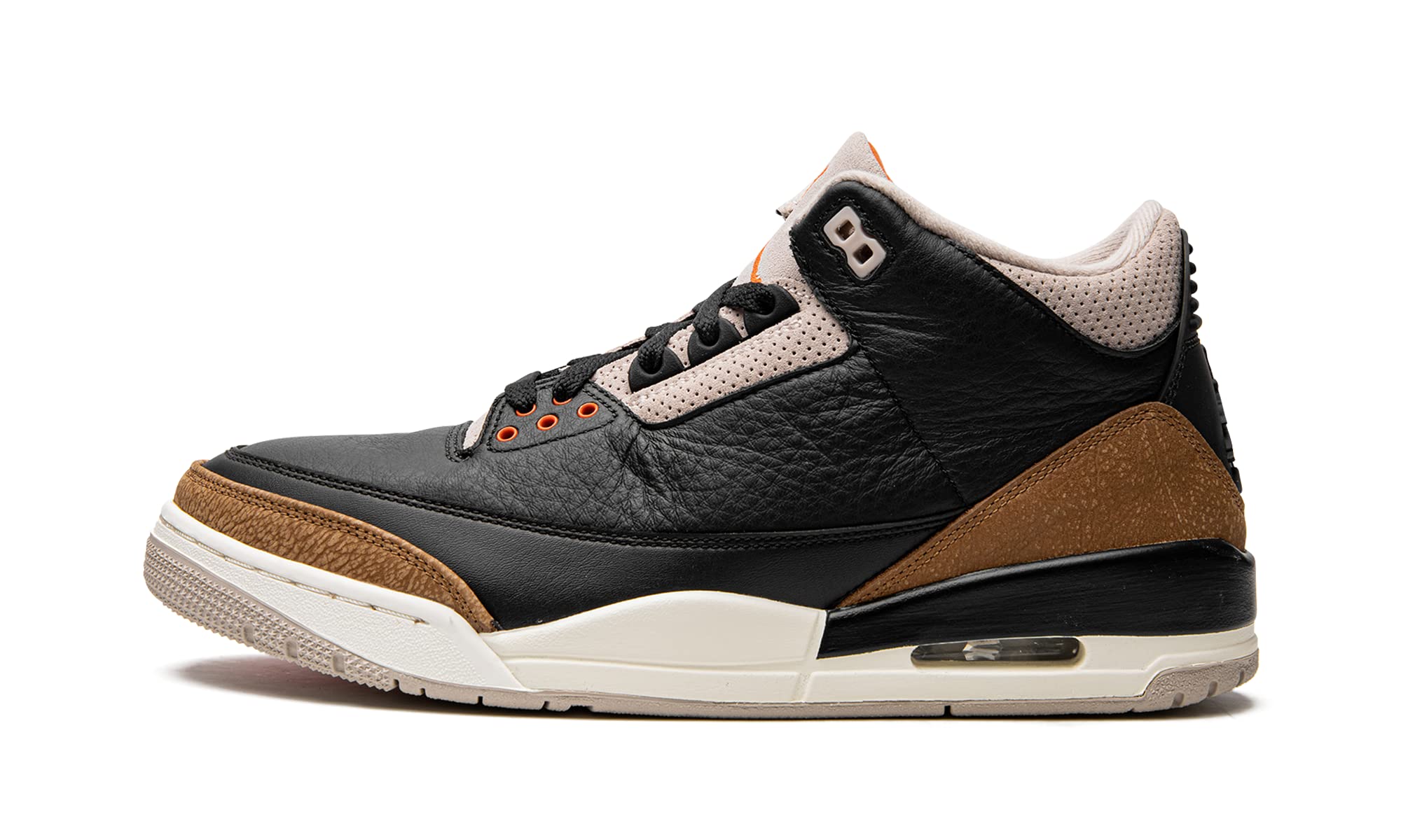 Nike Jordan Mens Air 3 Retro CT8532 008 Desert Elephant - Size 7 Black/Gym Red-white-sail