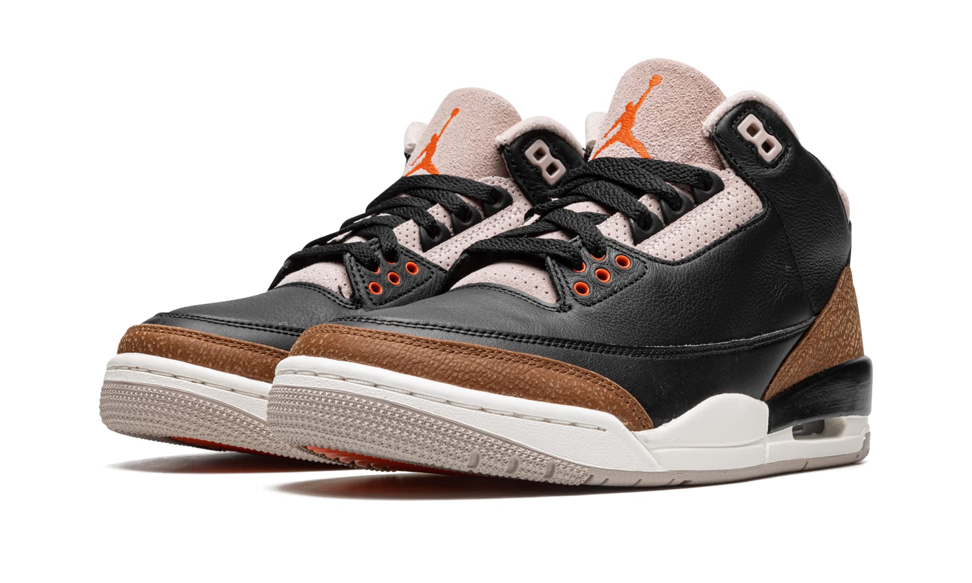 Nike Jordan Mens Air 3 Retro CT8532 008 Desert Elephant - Size 7 Black/Gym Red-white-sail