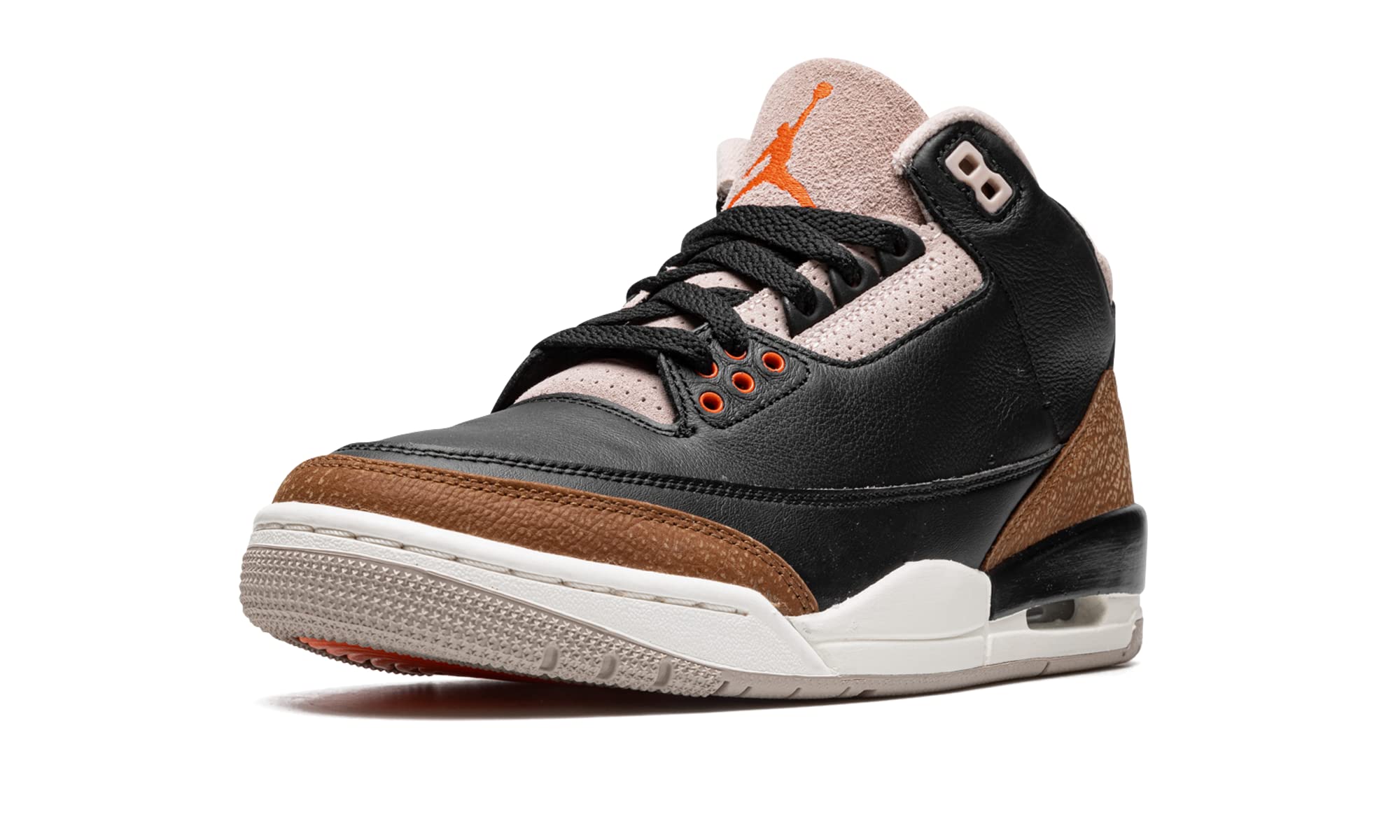 Nike Jordan Mens Air 3 Retro CT8532 008 Desert Elephant - Size 7 Black/Gym Red-white-sail