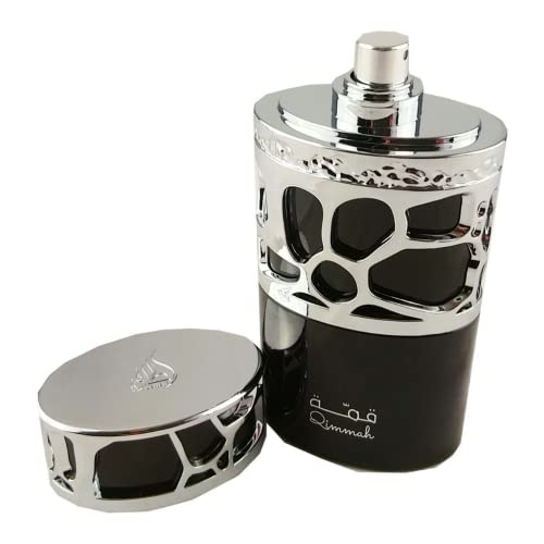 Qimmah for Men EDP - 100ML (3.4 oz) I Invigorating, fresh, woodsy men's scent I Fresh and woody fragrance I Suitable for Any Occasion I Notes include: Agarwood (Oud) & Cedar, Lavender, Sage, Rosemary I By Lattafa Perfumes