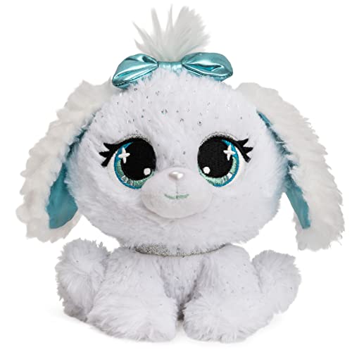 GUND P.Lushes Designer Fashion Pets Bianca Blings Premium Puppy Dog Stuffed Animal, White and Blue, 6”