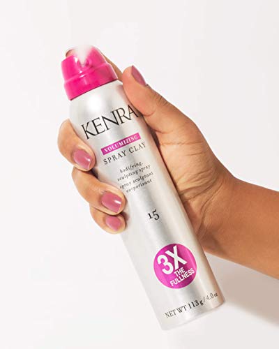 Kenra Volumizing Spray Clay 15 | Bodifying, Fullness Spray | 3X The Fullness | Medium Hold | Provides Texture & Volume With A Long-Lasting Finish | All Hair Types | 4 oz