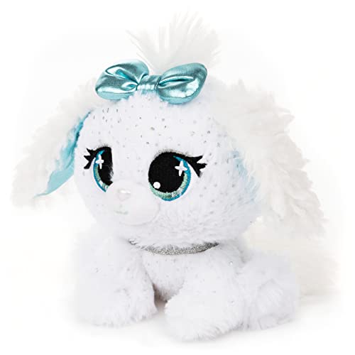 GUND P.Lushes Designer Fashion Pets Bianca Blings Premium Puppy Dog Stuffed Animal, White and Blue, 6”