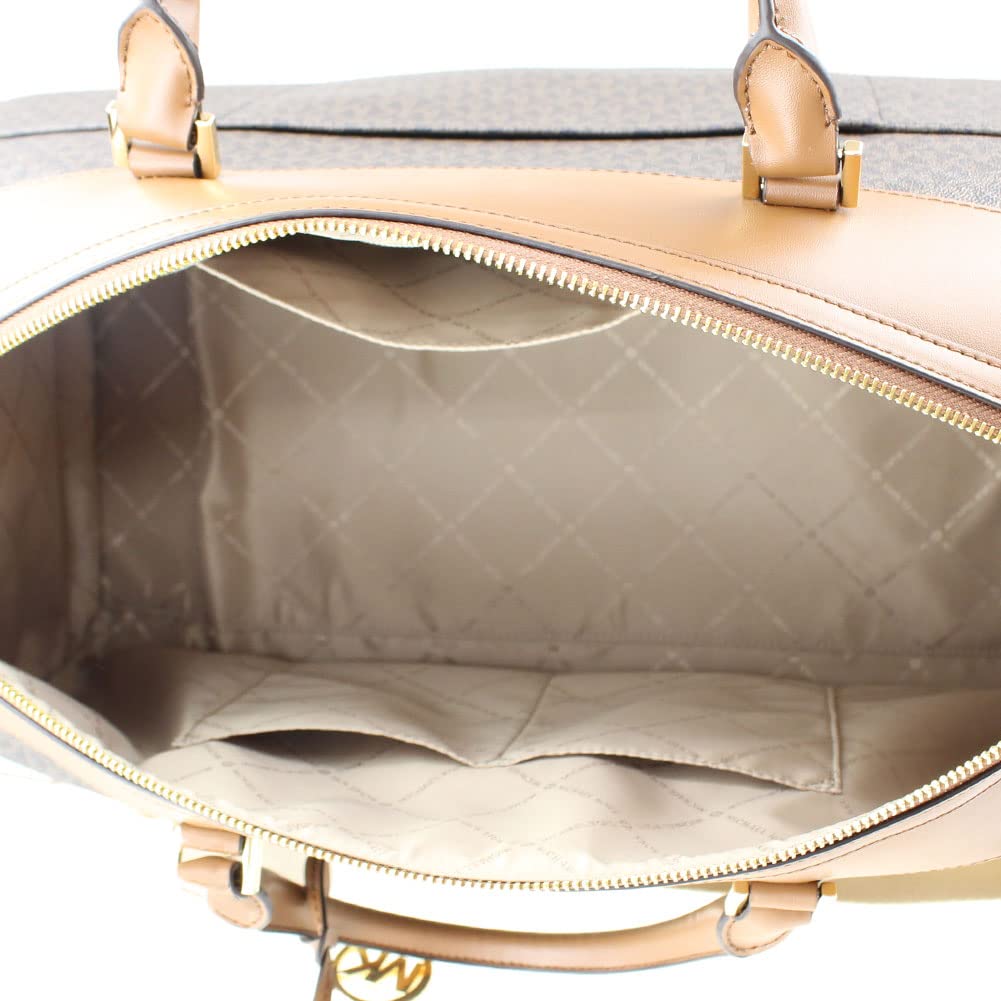 Michael Kors Extra Large Top Zip Duffle Bag, Brown, X-Large
