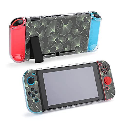 ERFGT Gin-Kgo Pat-Tern Case for Nintendo Switch with Screen Protector Slim Anti-Scratch Anti-Slip Protective Case Cover for Girls and Boys