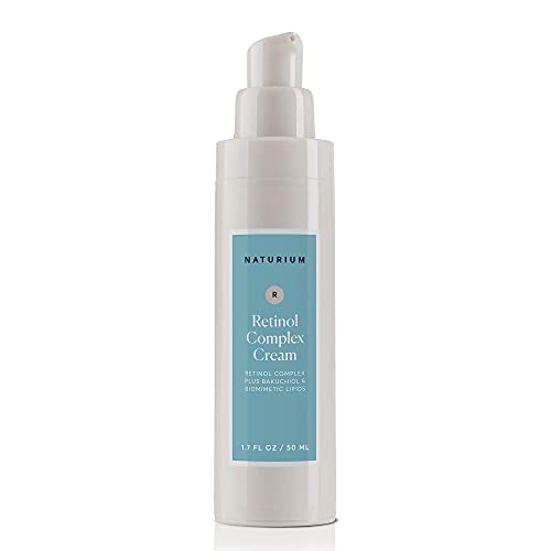 Naturium Retinol Complex Face Cream 2.5% Plus Bakuchiol & Biomimetic Lipids, Moisturizing Skin Repair Facial Cream, 1.7 oz
