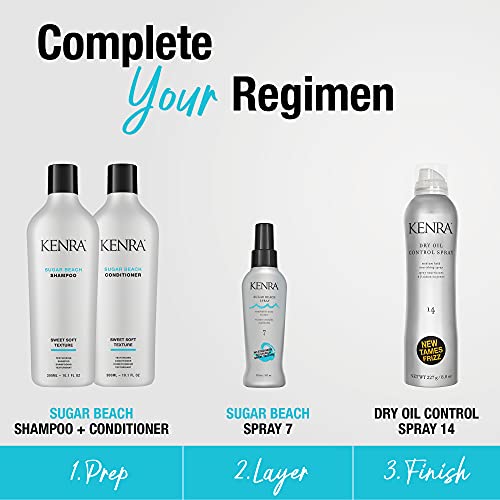 Kenra Sugar Beach Spray 7 | Texturizing Spray | Adds Volume & Texture Without Drying Hair | No Crunch Or Stickiness | All Hair Types | 4 fl. oz