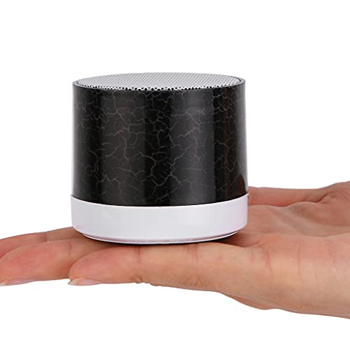 Act of Treason Mini Wireless Bluetooth Waterproof Speaker SD Card Portable Stereo LED Light For Smartphone Stereo Music Surround Bass Box,white