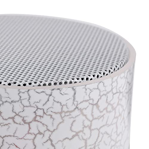 Act of Treason Mini Wireless Bluetooth Waterproof Speaker SD Card Portable Stereo LED Light For Smartphone Stereo Music Surround Bass Box,white