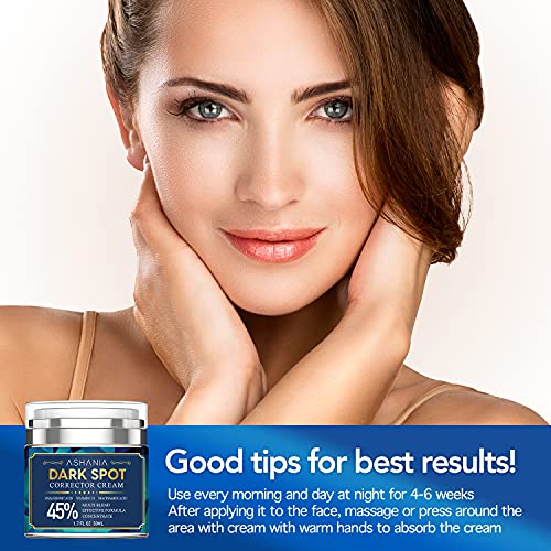Ashania Dark Spot Remover for Face,Hyperpigmentation Treatment, Dark Spot Cream, Blemish spot treatment, Freckle Remover, Melasma treatment for face, Sun Spot Remover & Blemish Reducer, for All Skin Types