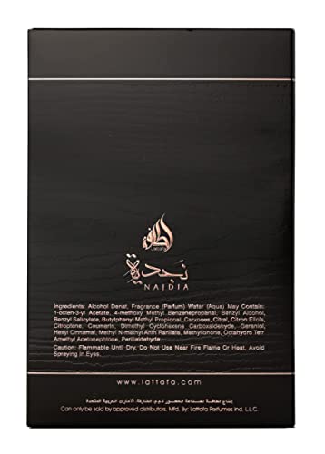 Lattafa Najdia Tribute Eau De Parfum Spray for Unisex, 3.4 Ounce