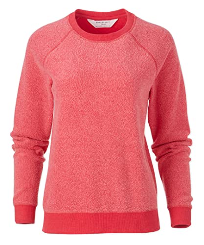 boxercraft Women's University of Maryland Terrapins Fleece Out Crew, Red, L