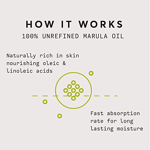 Naturium Virgin Marula Face Oil 100%, With Unrefined Organic Marula Oil, Hydrating & Lightweight, 1 oz