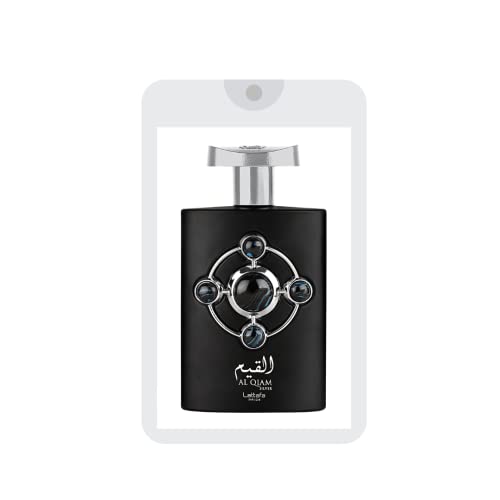 Al Qiam Testers EDP - Eau De Parfum Unisex 20ml | Saffron, Raspberry Patchouli, Leather Amber, Oud, Guaiac Wood, Vetiver, Benzoin | Grapefruit, Ginger, Ambrox, Sandalwood, Vetiver, Musk | By Lattafa Perfumes (Al Qiam Testers)
