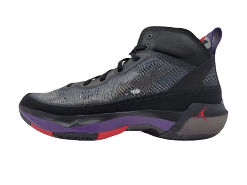 Nike Men's Air Jordan XXXVII Basketball Shoe, Black/True Red-Club Purple, 11 M US
